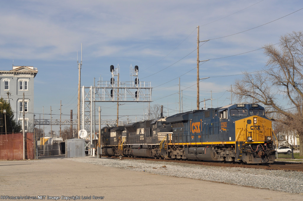 CSXT 3393 On CSX Q 507 Southbound